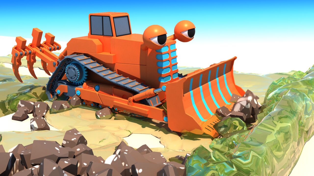 挖机水泥土、工程车玩具动画片、少儿挖掘机动画幼儿启蒙益智早教_高清1080P在线观看平台_腾讯视频