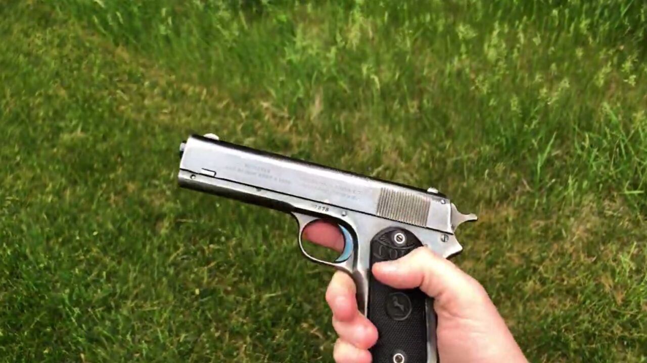 M1911前身？外观工整重量轻，横平竖直精度高，外号“马牌撸子”_高清1080P在线观看平台_腾讯视频