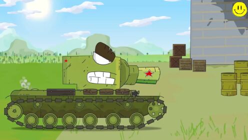坦克动画：苏军KV2和IS360球形坦克大战德军步行E100坦克_高清1080P在线观看平台_腾讯视频