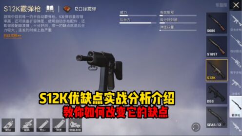 和平精英：S12K优缺点实战分析介绍！教你如何发挥出最大威力_高清1080P在线观看平台_腾讯视频