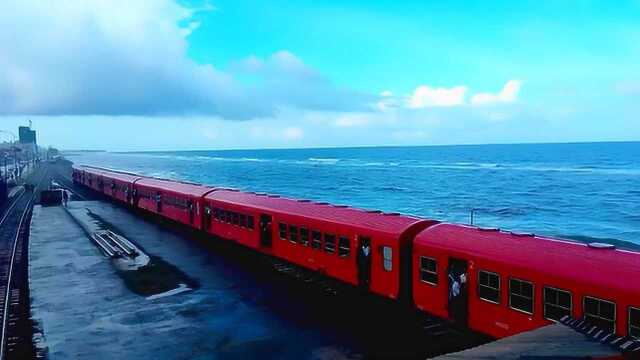 《千与千寻》海上火车的原型，斯里兰卡海上火车，真的好美_腾讯视频