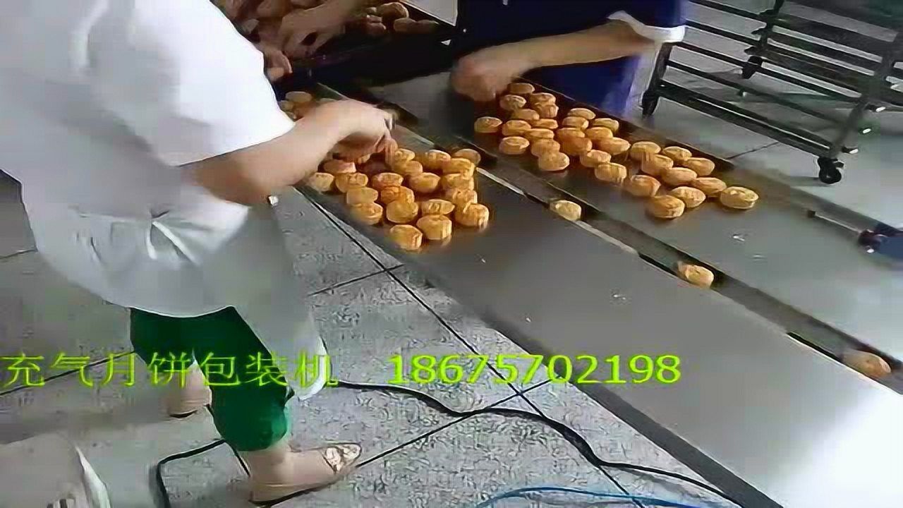 小月饼包装机自动小月饼充气包装机月饼充气包装机托盒月饼包装机_腾讯视频