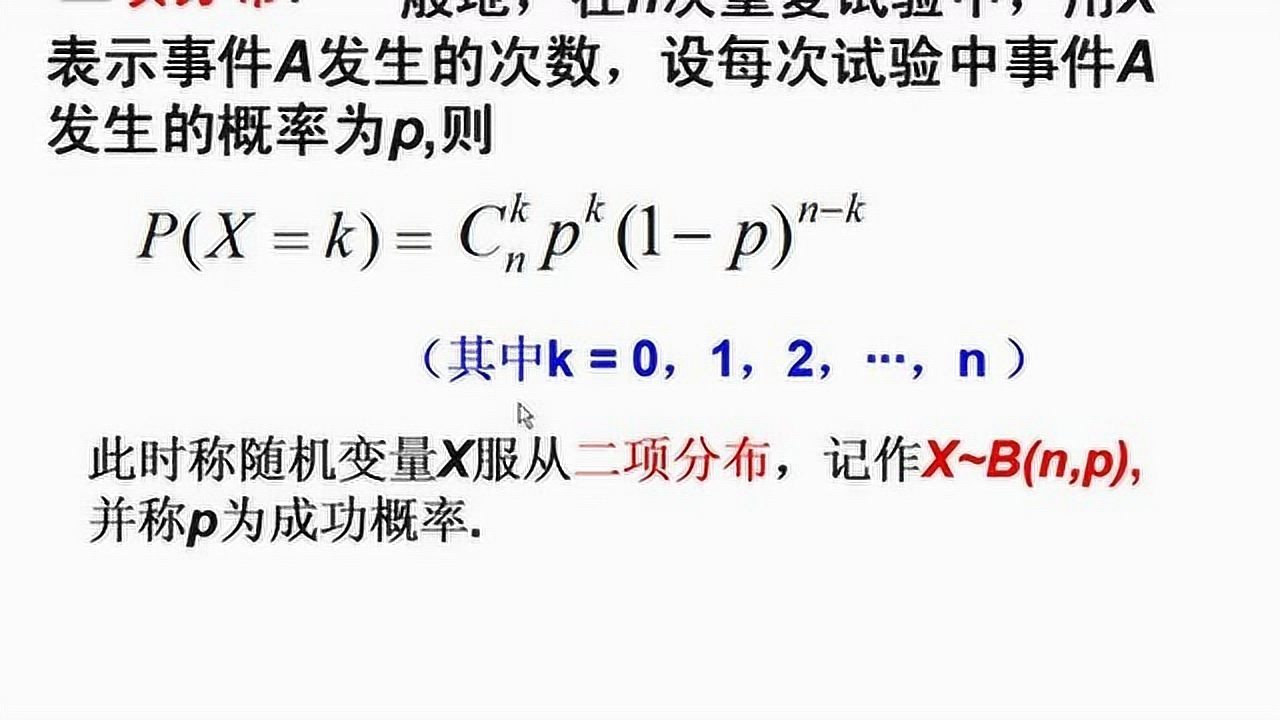 高二数学选修2 3223二项分布与超几何分布的区别 微课堂腾讯视频