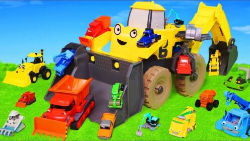 益智玩具：解锁不同尺寸的挖掘机玩具，巨型VS迷你，哪种好玩？_高清1080P在线观看平台_腾讯视频