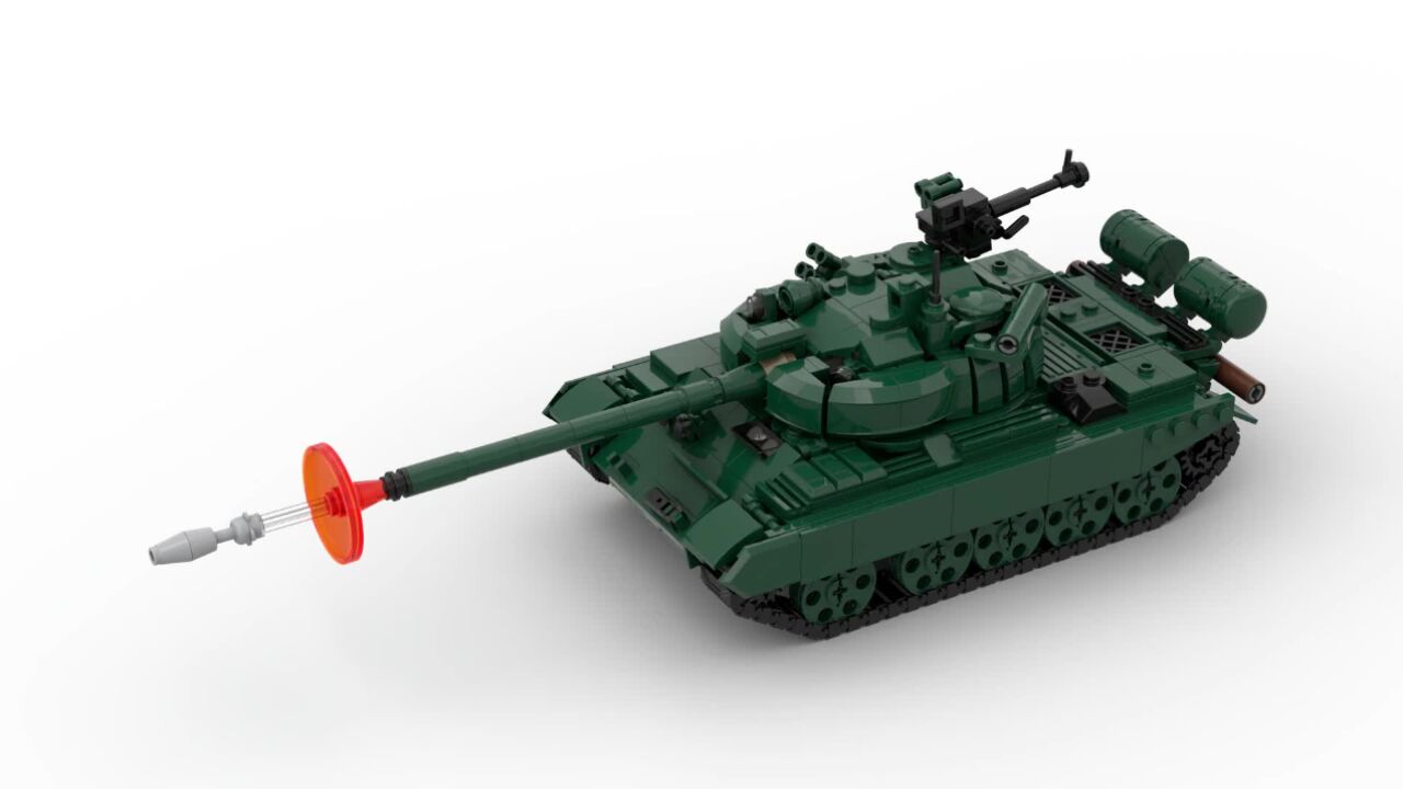 Onebrick：T55a坦克（全内构）MOC_高清1080P在线观看平台_腾讯视频