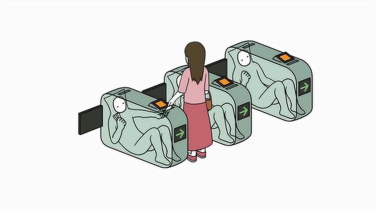 神奇世界里，每个检票机里都藏着个人检票，汽车由人推着行驶_高清1080P在线观看平台_腾讯视频