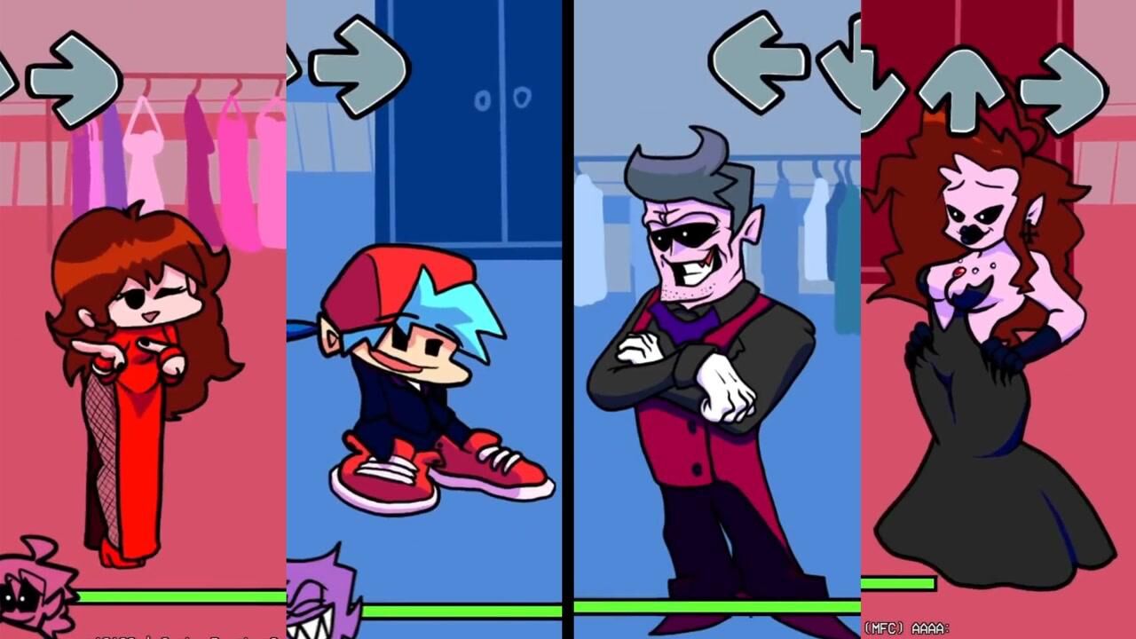 GF女朋友居然穿上了黑丝？！这谁顶的住啊！BF也换上了帅气的西服！FNF周五夜放克游戏_高清1080P在线观看平台_腾讯视频