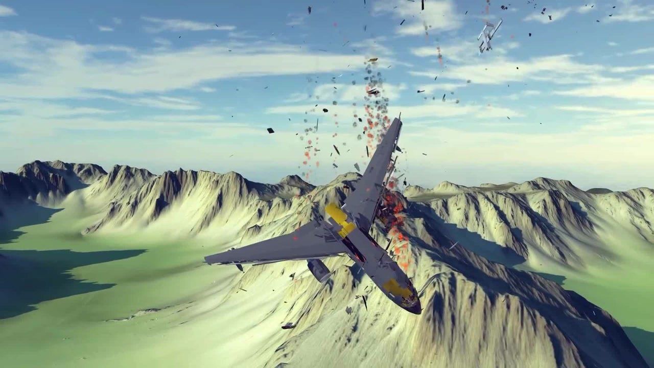 【Besiege围攻】飞机空中撞击爆炸，波音797 vsAN-124_腾讯视频