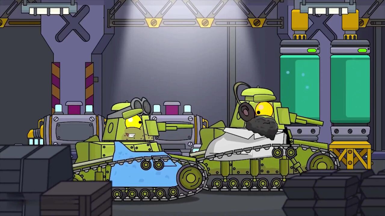 坦克动画：小机械师救出了被冻僵的父亲，召集伙伴开始了对KV44M的维修 _高清1080P在线观看平台_腾讯视频