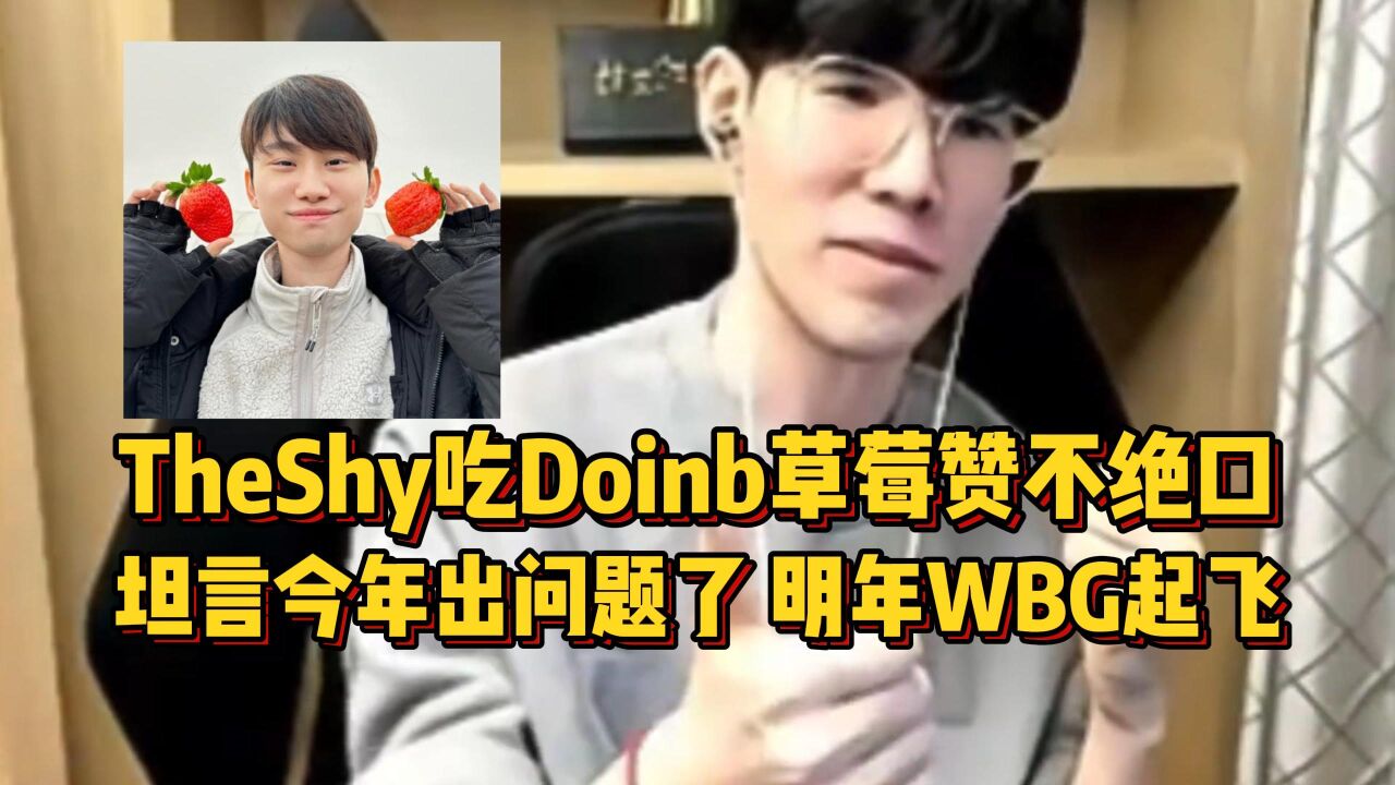 TheShy吃Doinb摘的草莓赞不绝口，坦言今年出问题了，明年WBG起飞_腾讯视频