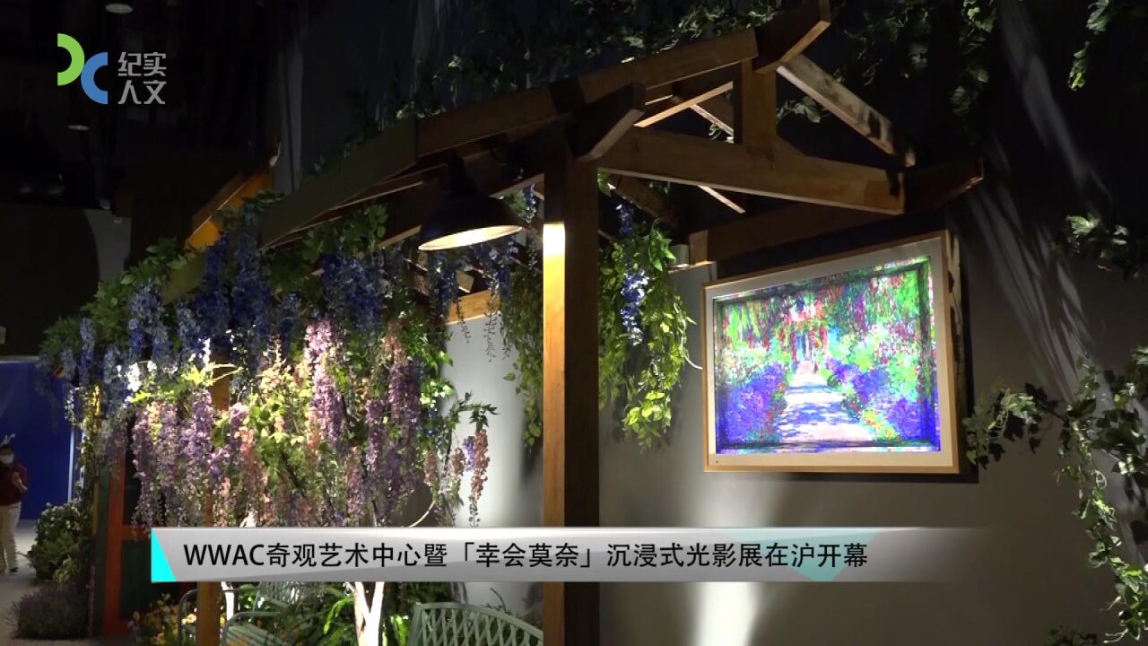 WWAC奇观艺术中心暨「幸会莫奈」沉浸式光影展在沪开幕_腾讯视频