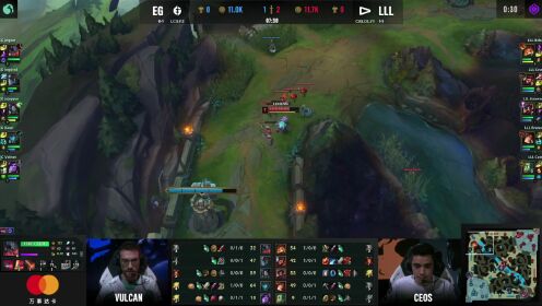 英雄联盟S12全球总决赛_S12全球总决赛入围赛第二日：EG1-0LLL_中路单杀下路越塔！Impact上路坐牢队友支棱起来了_高清1080P ...