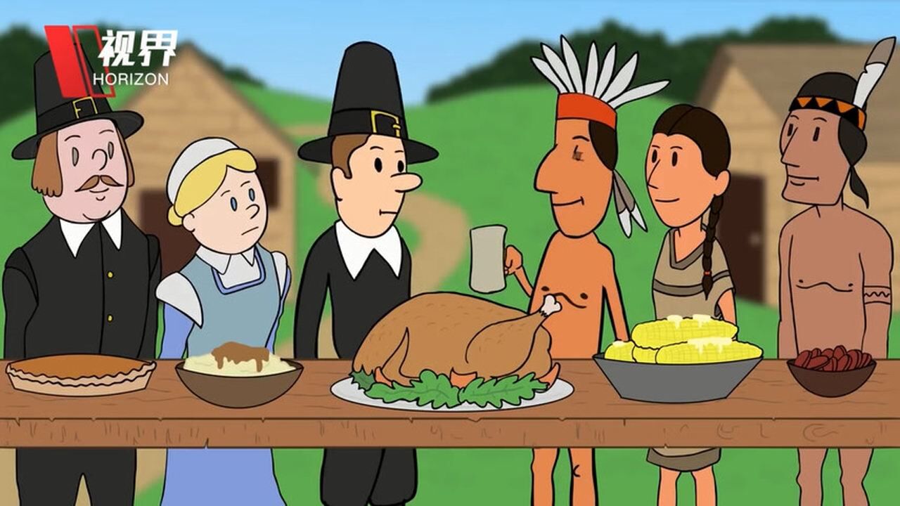 科普历史上第一个感恩节原本是为了感谢印第安人_腾讯视频