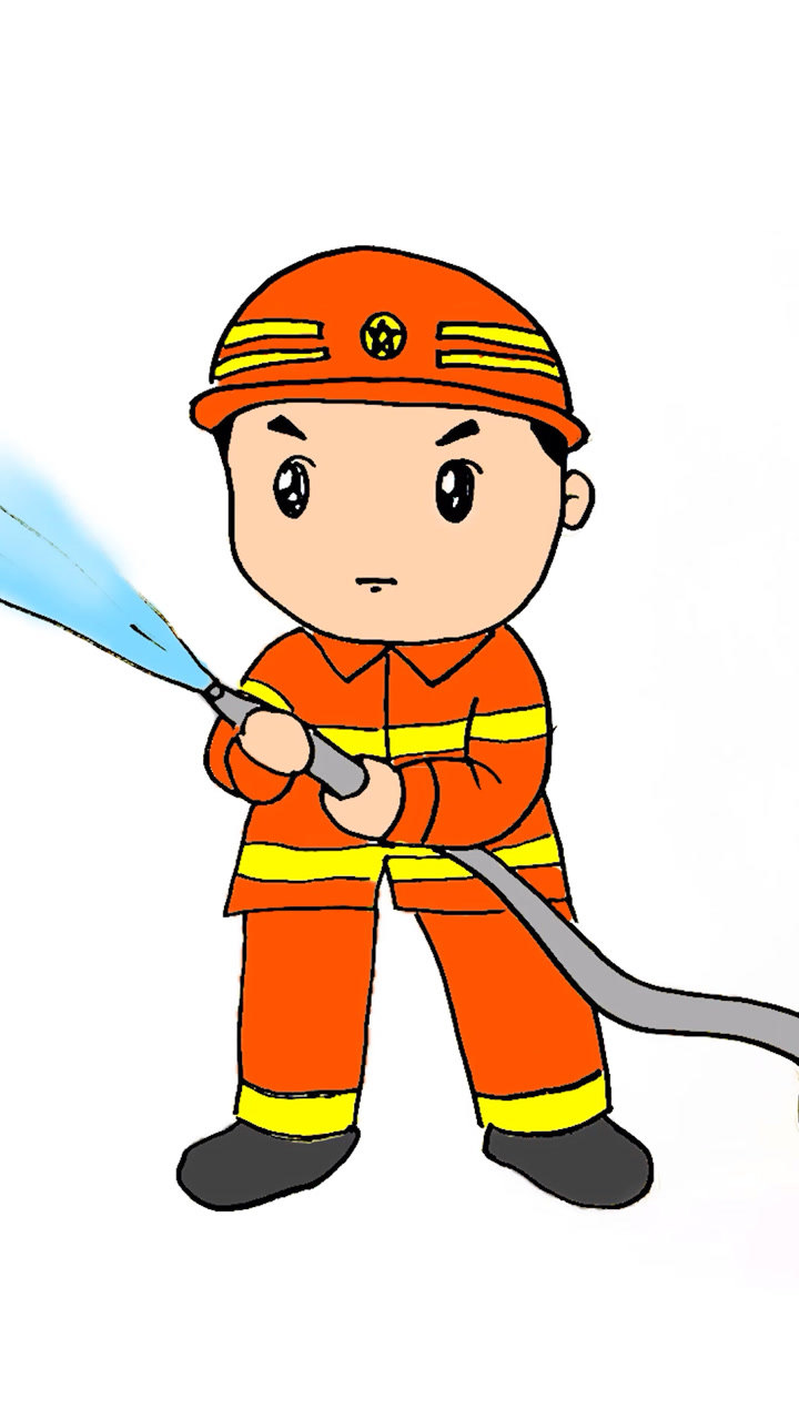 致敬英雄！学画消防员简笔画_腾讯视频