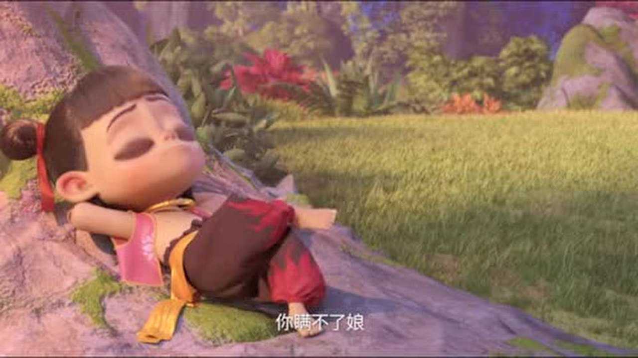 哪吒之魔童降世：哪吒拿着火尖枪好威风！注定了那就是他的武器！_腾讯视频