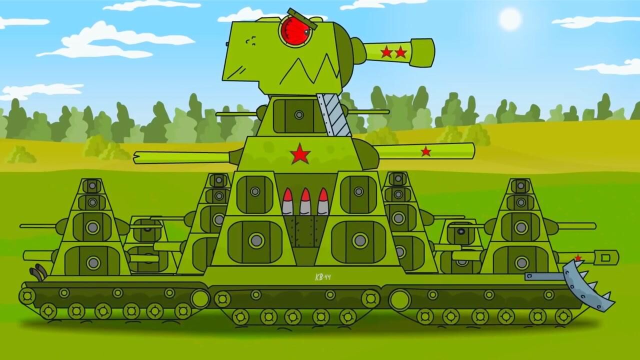 坦克世界动画：KV44大战利维坦，苏联坦克兵团突然来袭增援！坦克大战动画_高清1080P在线观看平台_腾讯视频