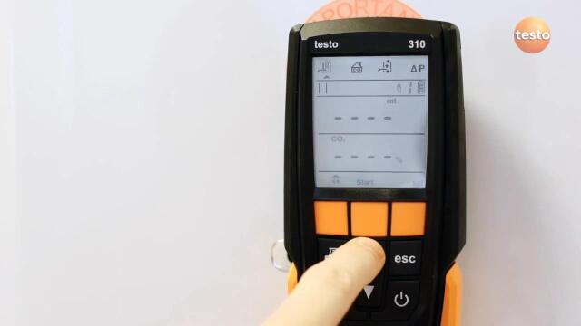 德图testo 310便携式入门烟气分析仪操作视频气体传感器清零冷凝液清空_腾讯视频