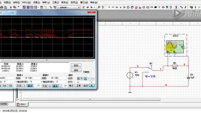 NI Multisim 13 动态电路仿真实验_腾讯视频