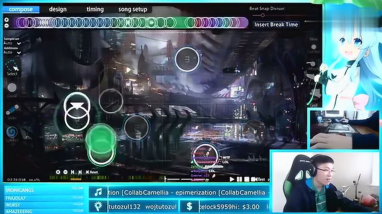 OSU：你见过横着拿鼠标的吗你怕不是游戏界的奇行种_腾讯视频