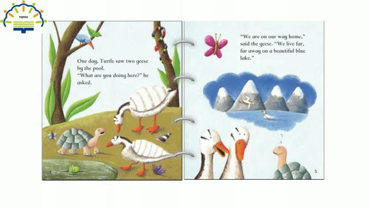 五年级英语绘本TheChatterboxTurtle_腾讯视频