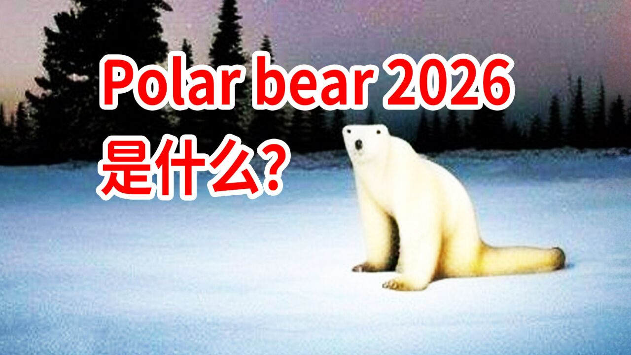 “Polarbear2026”是什么？诡异北极熊！这也能开车？！_高清1080P在线观看平台_腾讯视频