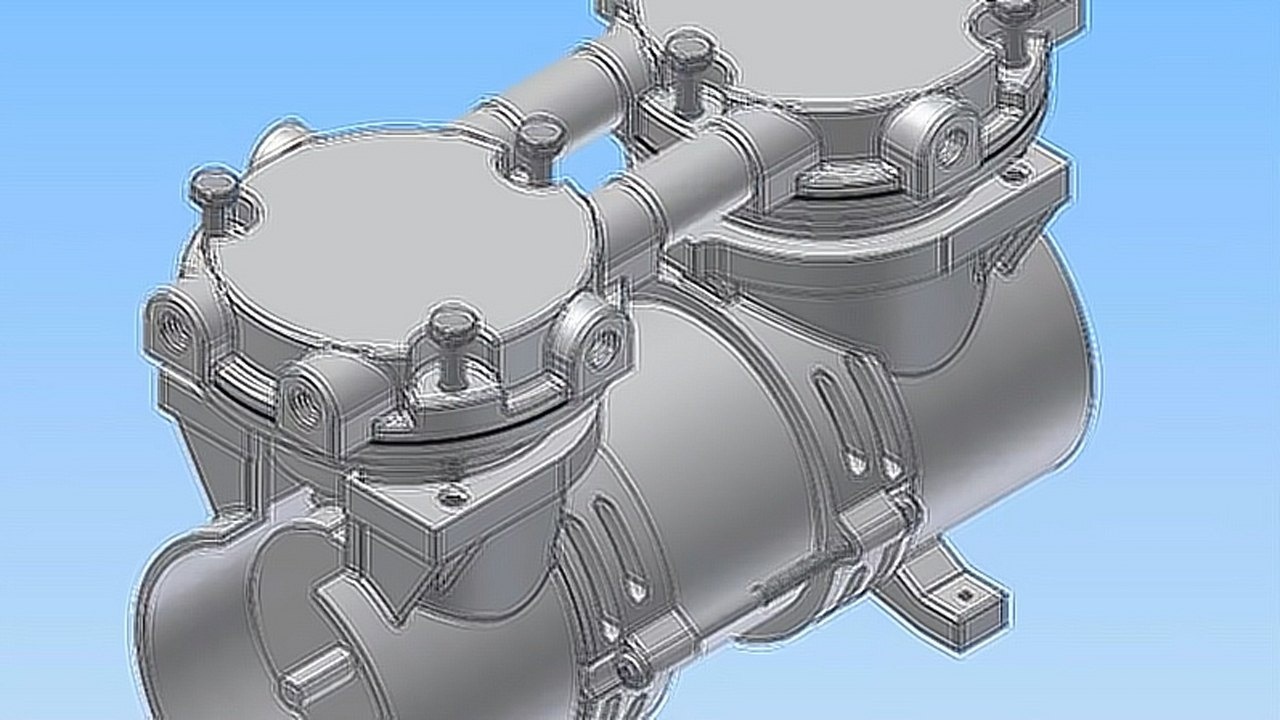 气泵的机械结构组成动画，一览无余_腾讯视频