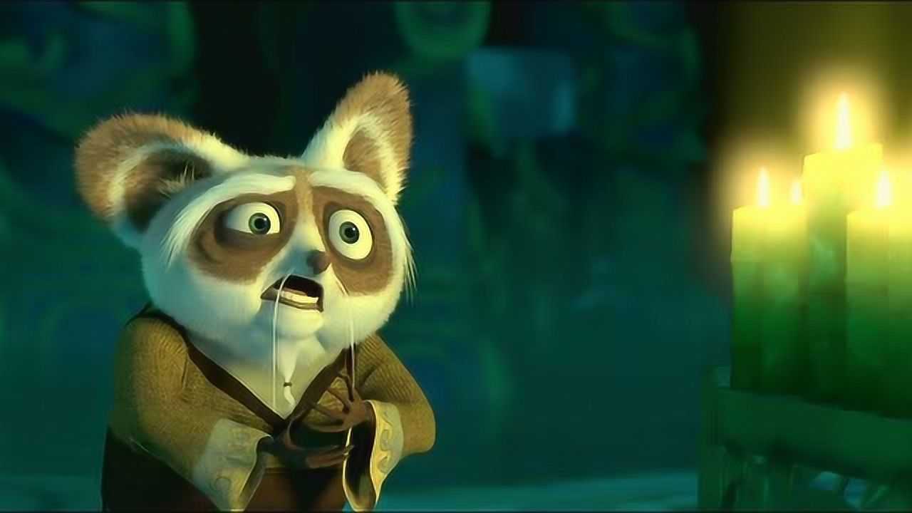 功夫熊猫：乌龟大师欲吹灭蜡烛，师傅展现惊人武功，一招全部到搞定_腾讯视频