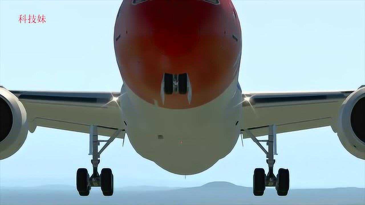3D动画演示波音787飞机，是怎样在空中飞行降落的，长见识了_腾讯视频