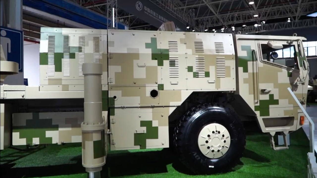 陆盾76车载防空火炮首次曝光采用卡车底盘专打小低慢飞行器_高清1080P在线观看平台_腾讯视频