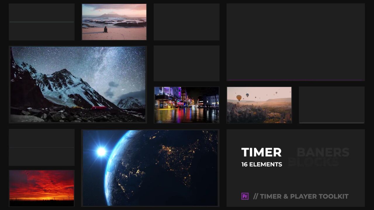 PR模板-60个倒数计时器倒计时计数器和播放器工具包Timer&PlayerToolkit_腾讯视频