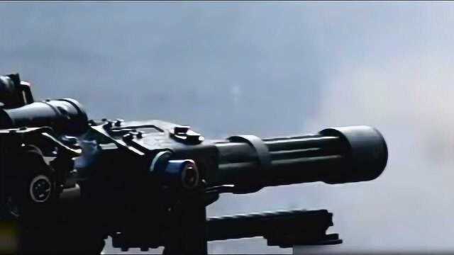 高清实拍M134多管机枪威猛试射，子弹漫天飞_腾讯视频