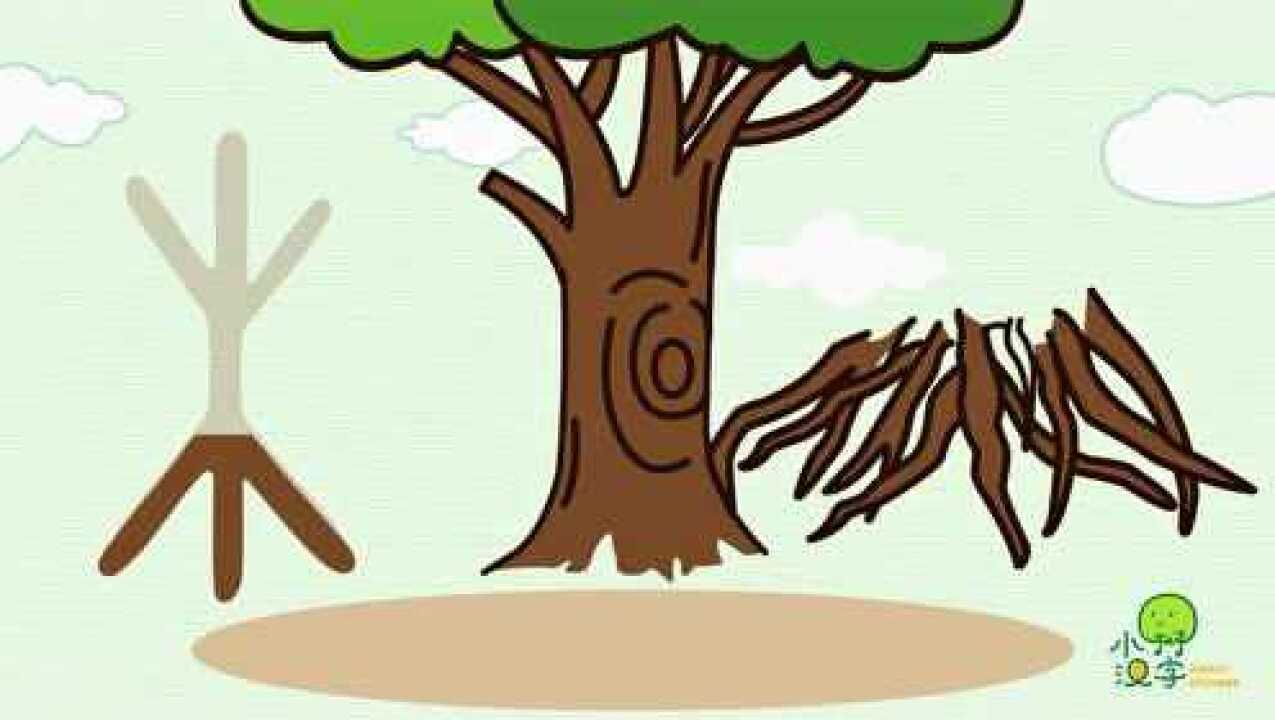 小树汉字）—木字演变动画_高清1080P在线观看平台_腾讯视频