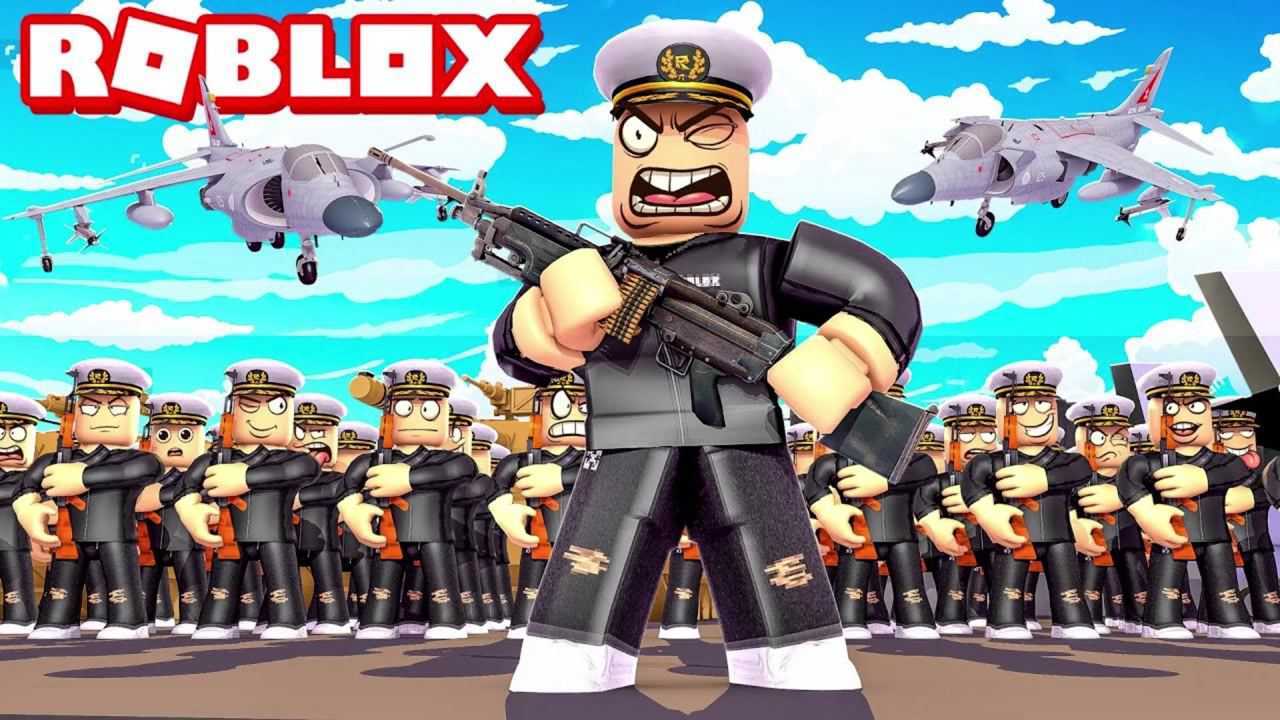 Roblox军事大亨：建造最强军事基地！手持最强武器，打爆三队敌军#打卡罗布星光小镇#_腾讯视频