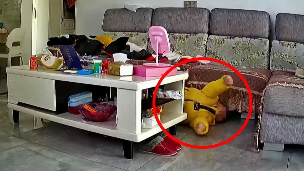 男孩发烧倒地抽搐，妈妈几十秒后才发现：以为他和我玩捉迷藏！腾讯视频