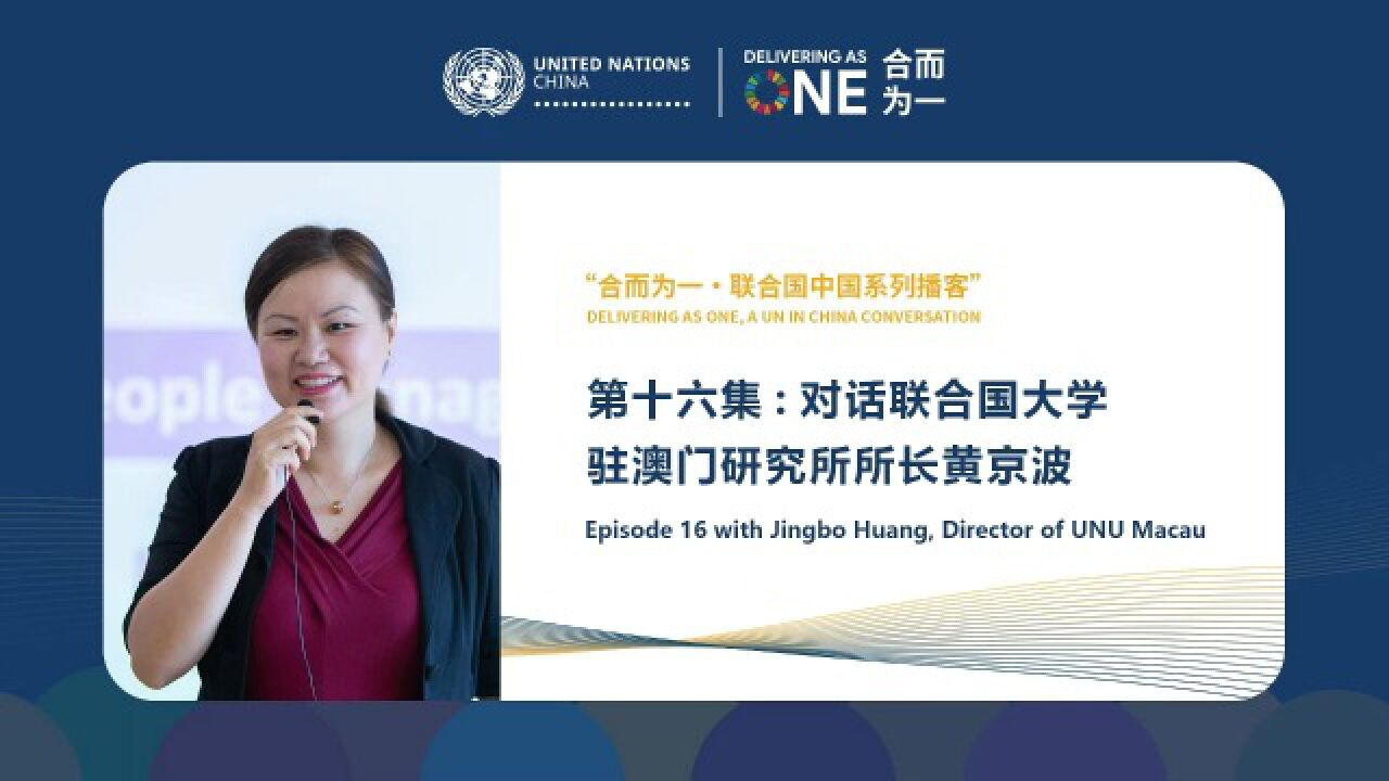 联合国·中国系列播客第十六集：对话联合国大学驻澳门研究所所长黄京波_腾讯视频
