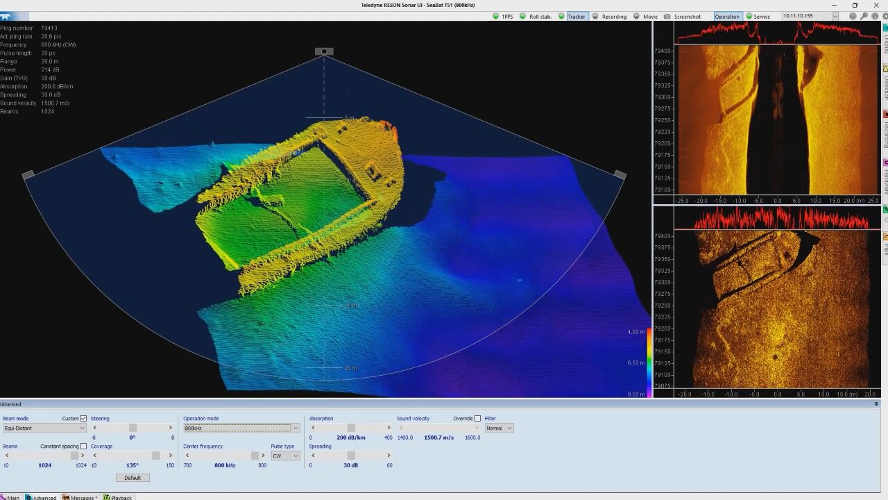 TeledyneResonSeaBatT51-R多波束测深仪演示_高清1080P在线观看平台_腾讯视频