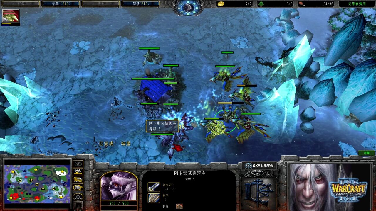 FQQ决战Sky，开局放大招，1级英雄练8级野怪！魔兽争霸3_高清1080P在线观看平台_腾讯视频