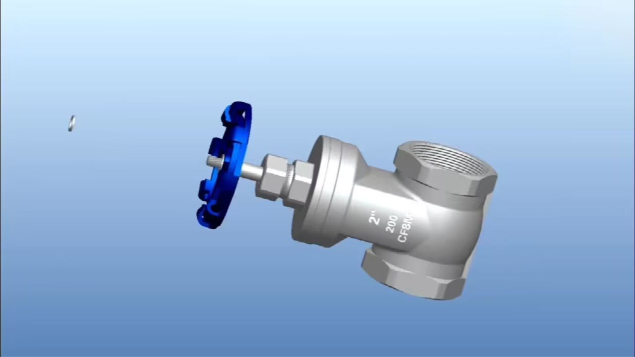 不锈钢内螺纹丝扣闸阀动画演示唐牌阀发布_高清1080P在线观看平台_腾讯视频