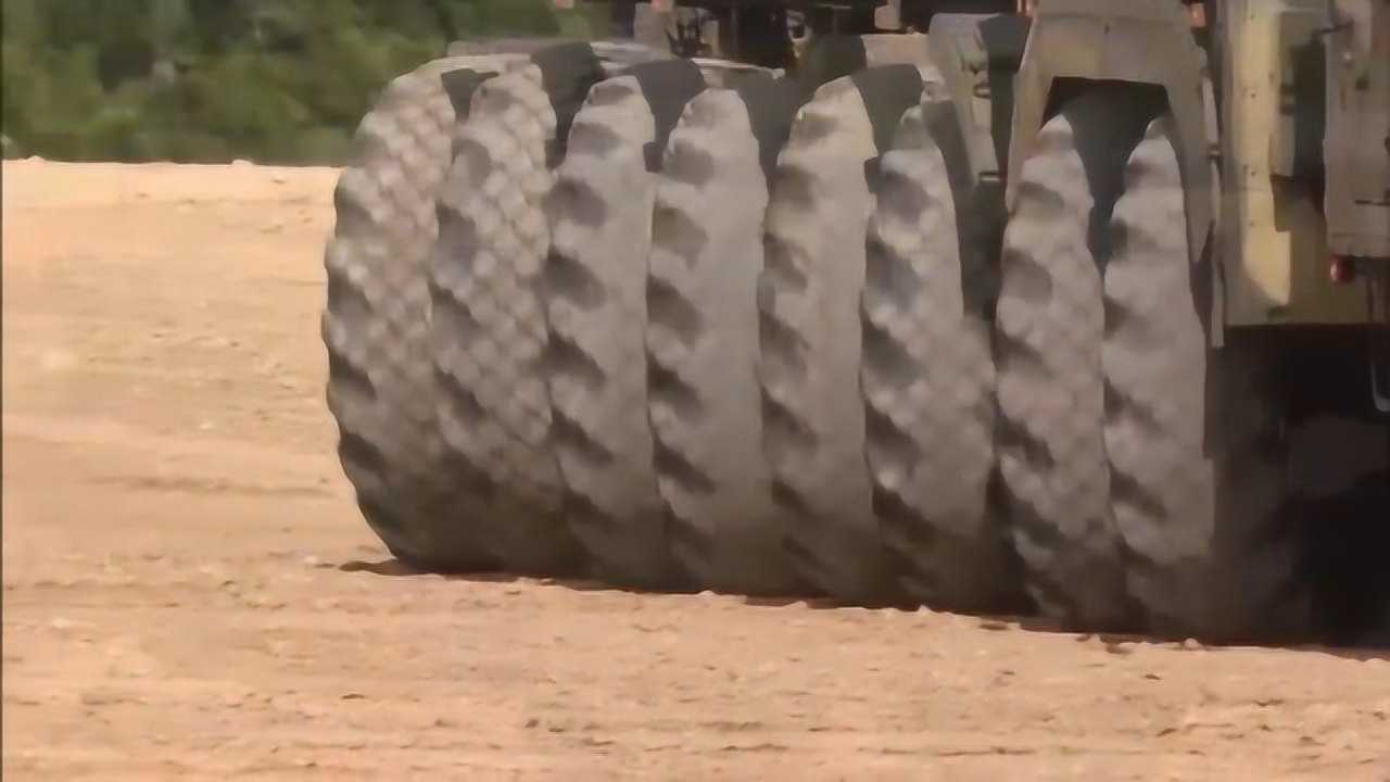 KAMAZ-7850导弹发射车，底盘上16个轮子全能够转向_高清1080P在线观看平台_腾讯视频