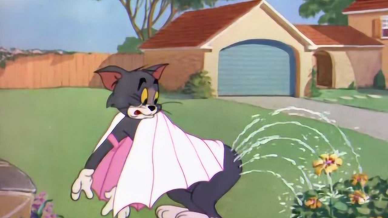 猫和老鼠：汤姆一屁股坐到钉子上，屁股居然变成洒水器！高清1080p在线观看平台腾讯视频 1964