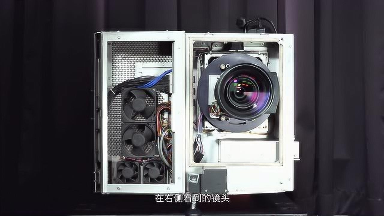 巴可DP2K-20C放映机前侧部件的组成和安装位置_腾讯视频