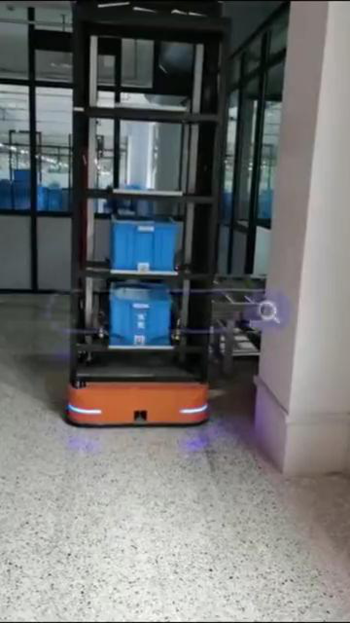 发网科技CTU料箱货到人AGV实拍_高清1080P在线观看平台_腾讯视频