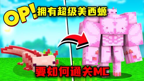 我的世界：拥有各种各样的美西螈！能力各不相同，如何通关MC？_高清1080P在线观看平台_腾讯视频