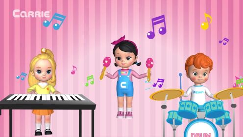 [哈喽凯利英语儿歌]Carrie'sBand凯利乐队益智动画_少儿_动画片大全_腾讯视频