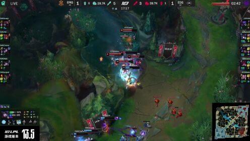 英雄联盟赛事-全程回放_LPL季后赛EDG3-1OMG_SHANJI赛恩站位脱节惨被集火EDG一波0换2再收小龙_高清1080P在线观看平台_腾讯视频