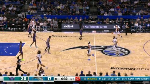 NBA全场集锦_NBA常规赛：黄蜂117-130魔术_两边的篮筐在微微颤抖威廉姆斯双手暴扣比塔泽随即回应_高清1080P在线观看平台_腾讯视频