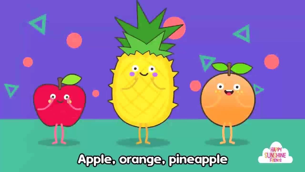 HappyFruits水果主题儿歌英文儿歌少儿英语_高清1080P在线观看平台_腾讯视频