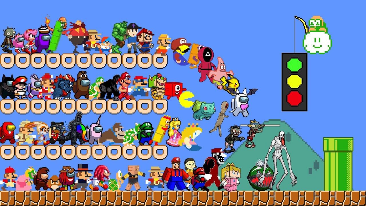 超级玛丽：马里奥找了101位小伙伴一起闯关_腾讯视频