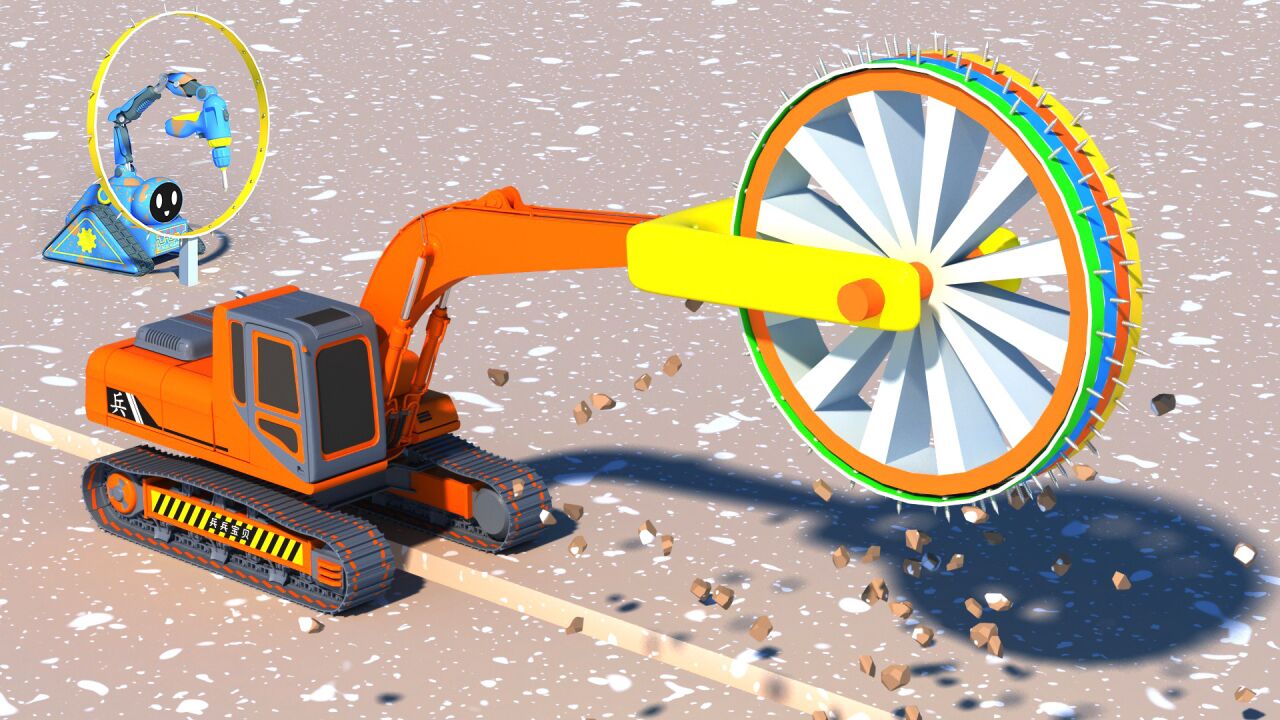 玩具挖沟机、少儿挖掘机动画工程车动画片、幼儿启蒙益智早教动画_高清1080P在线观看平台_腾讯视频